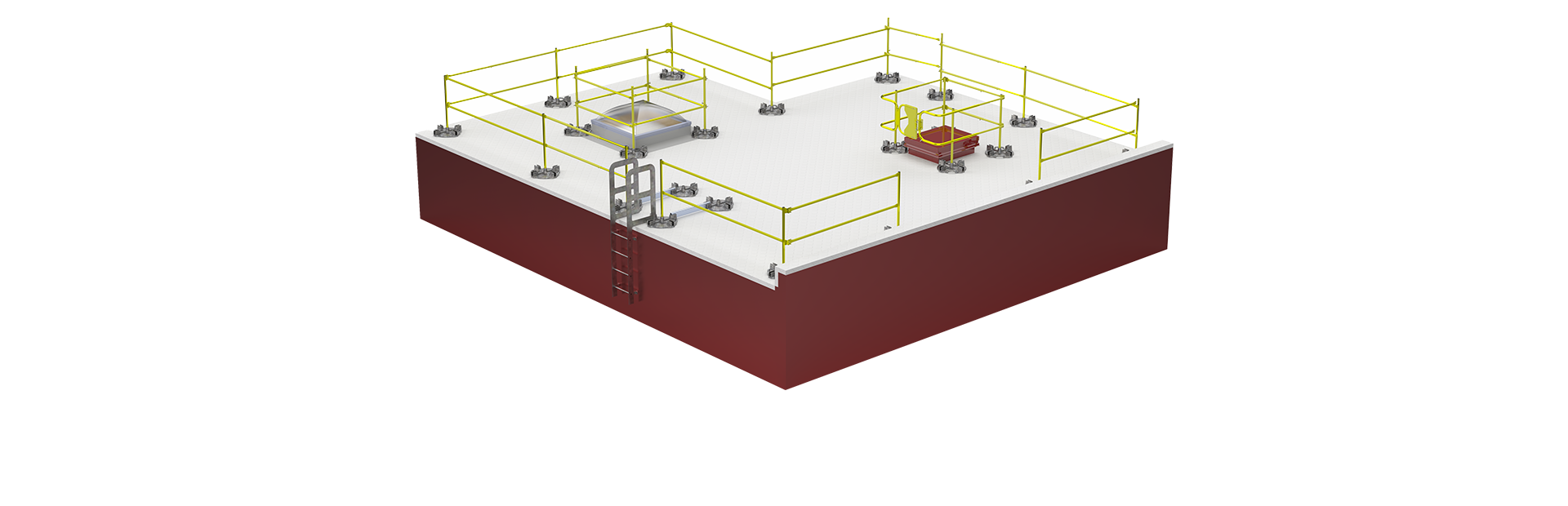 TEMP - Ballasted Guardrail Components – Leading Edge Safety