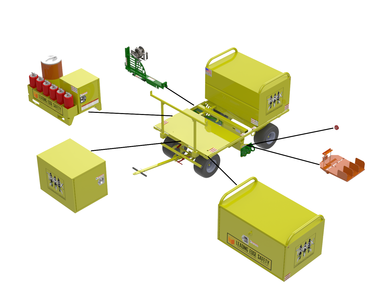 Discontinued - Stinger Mobile Fall Protection Cart – Leading Edge Safety