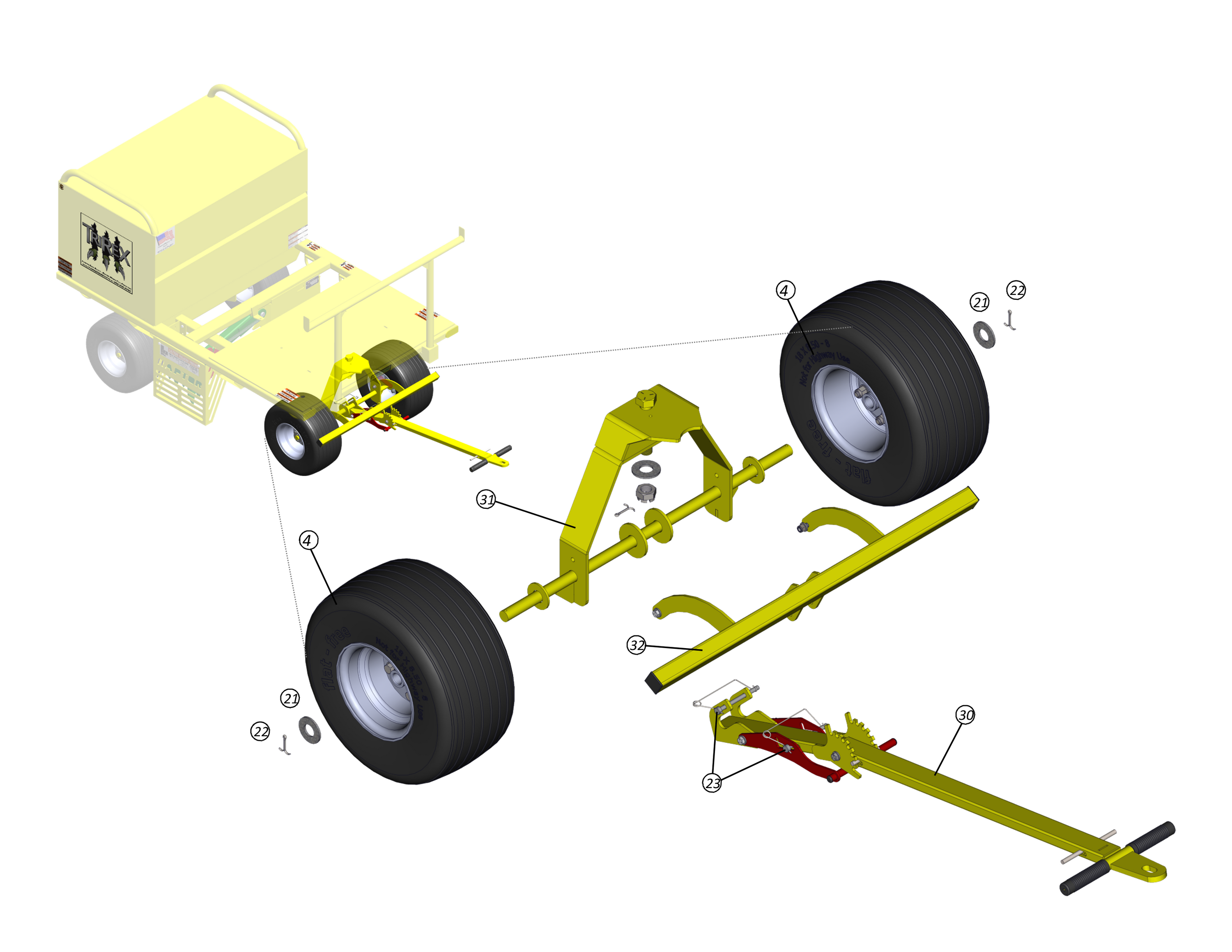 Serviceable Parts - Mobile Fall Protection Carts – Leading Edge Safety