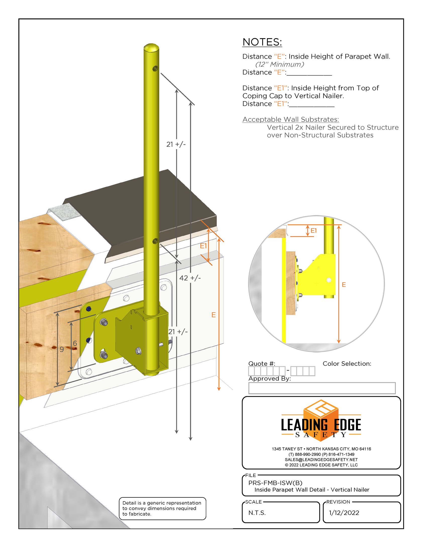 Wall Mount Guardrail – Leading Edge Safety