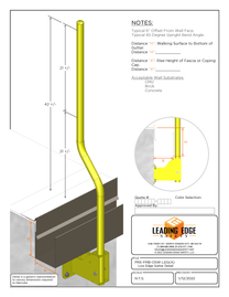 Wall Mount Guardrail – Leading Edge Safety