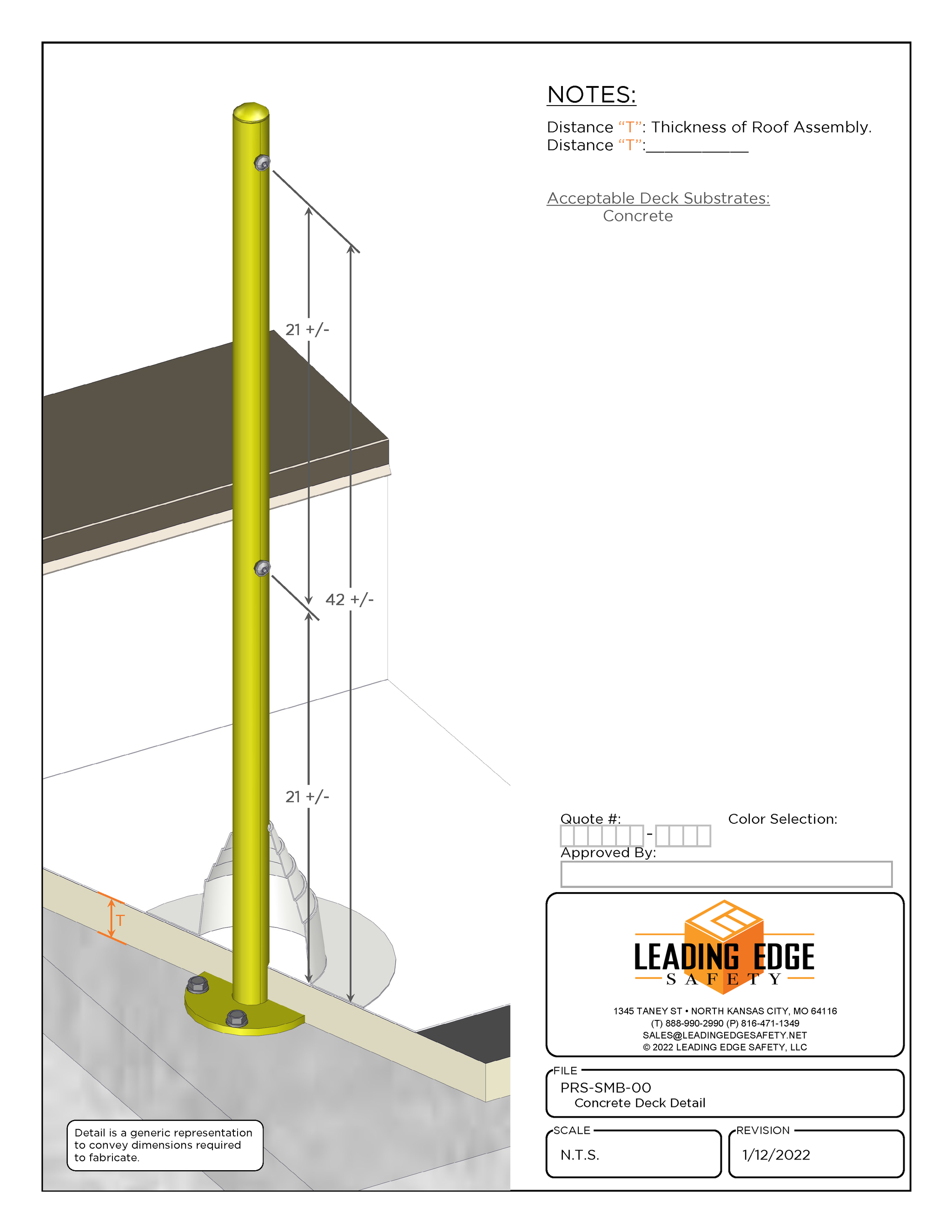 Deck Mount Guardrail – Leading Edge Safety