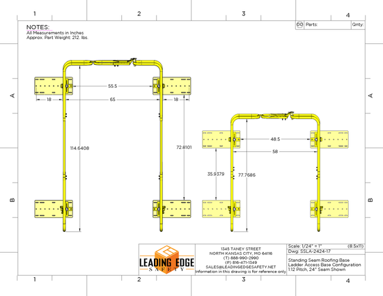 Standing Seam Guardrail – Leading Edge Safety