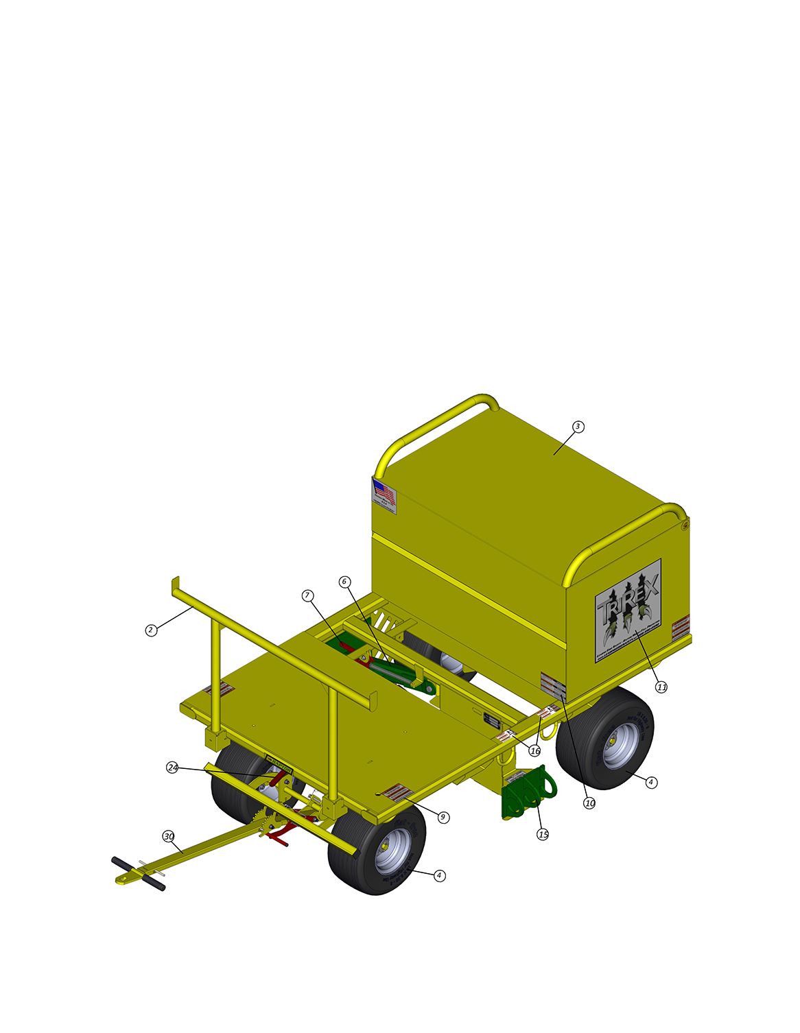 Serviceable Parts - Mobile Fall Protection Carts – Leading Edge Safety