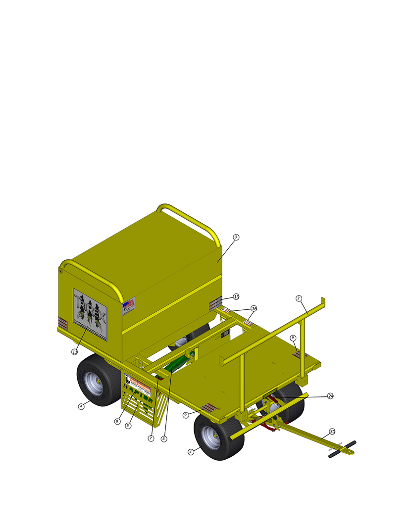 Serviceable Parts - Mobile Fall Protection Carts – Leading Edge Safety